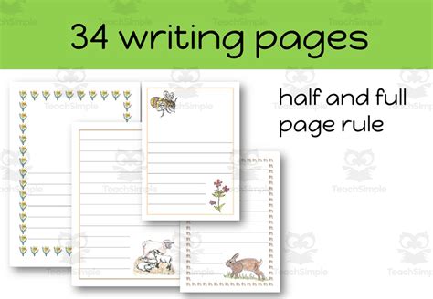 Image result for Spring Lined Writing Paper