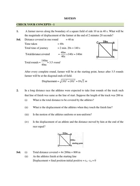 Image result for Class 9 Physics Chapter 1 Motion Exercise