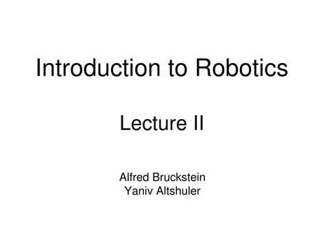 Image result for Introduction to Robotics Lecture