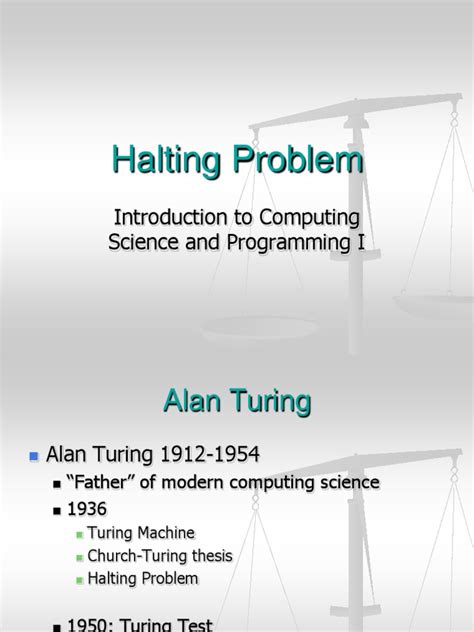 Halting Problem & Turing Machine | PDF | Cognitive Science ...