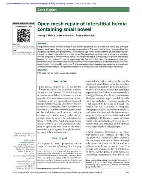 Image result for Open Mesh Repair