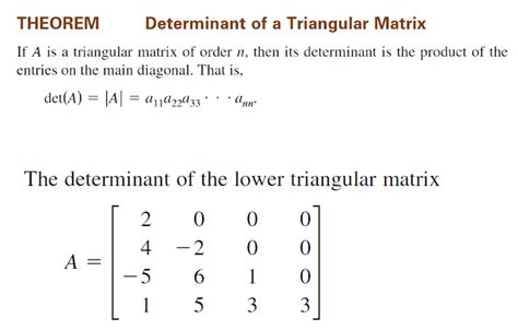 Image result for Triangular Matrix Determinant