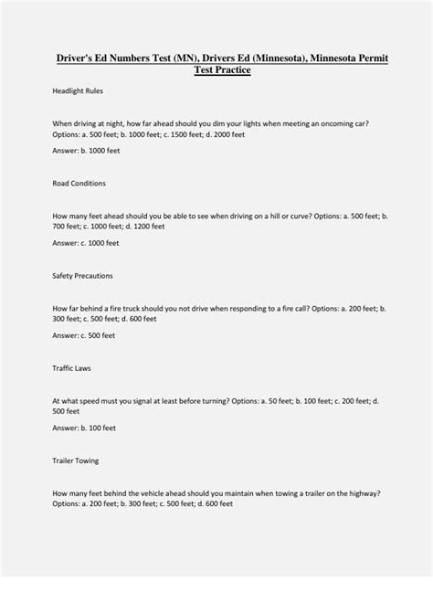 Image result for Drivers Permit Test MN Practice