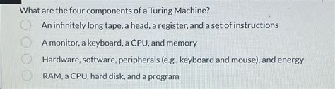 Image result for Components of Turing Machine