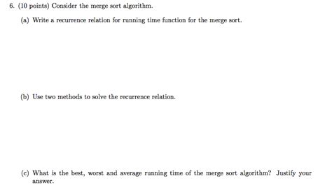 Image result for Merge Sort Recurrence Relation