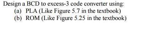 Image result for Bcd to Excess 3 Code Converter Using PLA