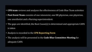 Image result for Code Blue Committee