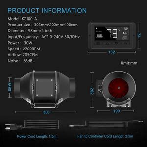 Image result for 4 Inch Fan with Humidity Control