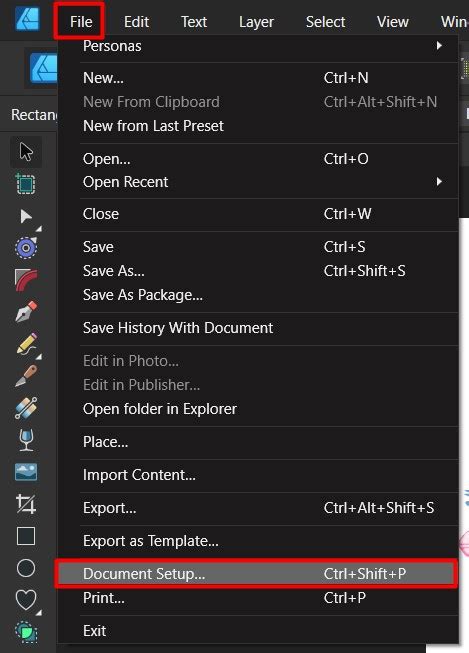 Image result for Sizing for Printing Affinity Design