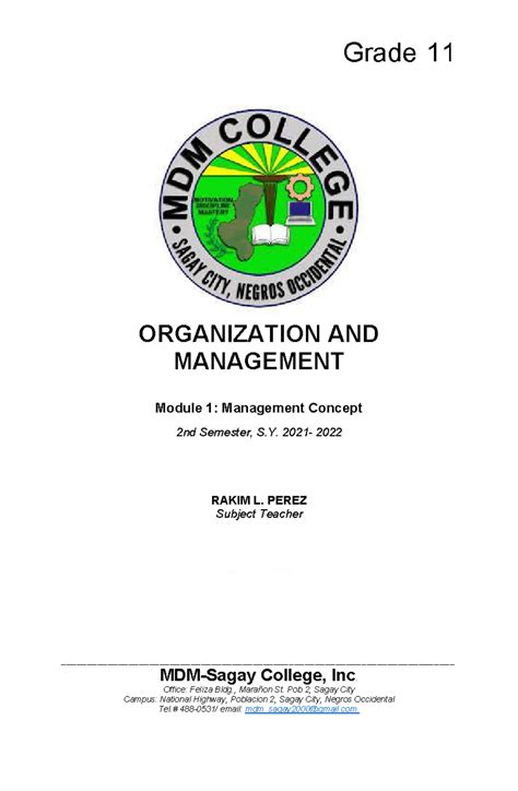 Image result for Module 1 Management