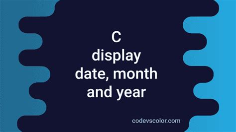Image result for Programming Date Format C