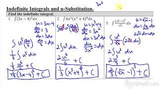 Image result for U Substitution Practice Problems