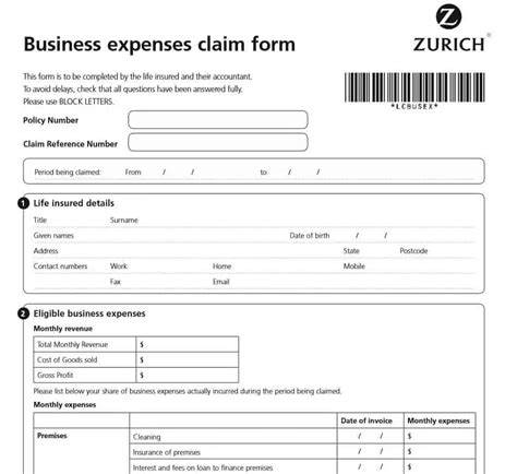 Image result for Expense Claim Form