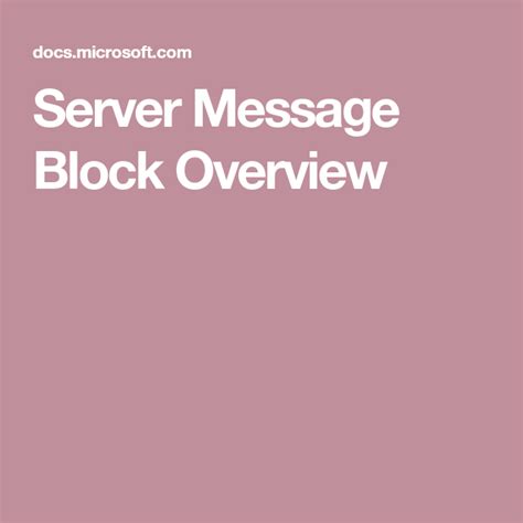 Image result for Server Message Block