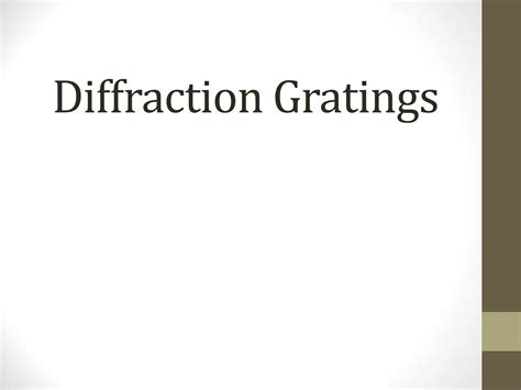 Image result for Diffraction Grating Experiments