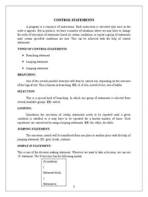 Image result for Control Flow Statements in Programming