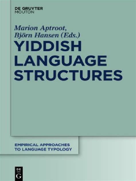 Yiddish Language Structures | PDF
