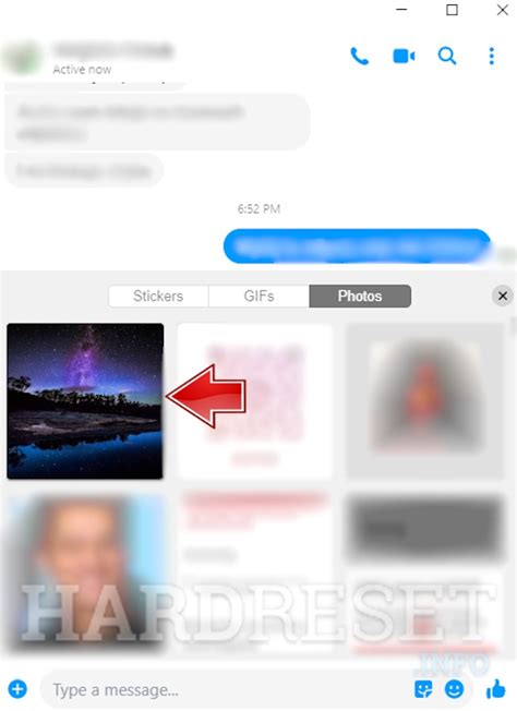 Image result for How to Send Photo Using Messenger