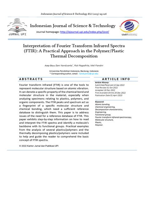 Interpretation of FTIR | PDF