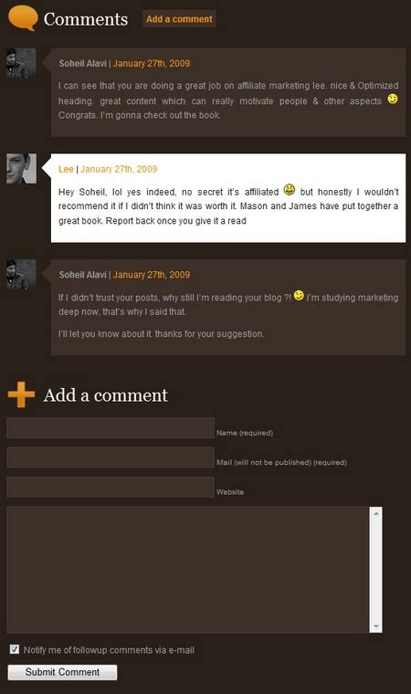 Image result for Comment Section Design