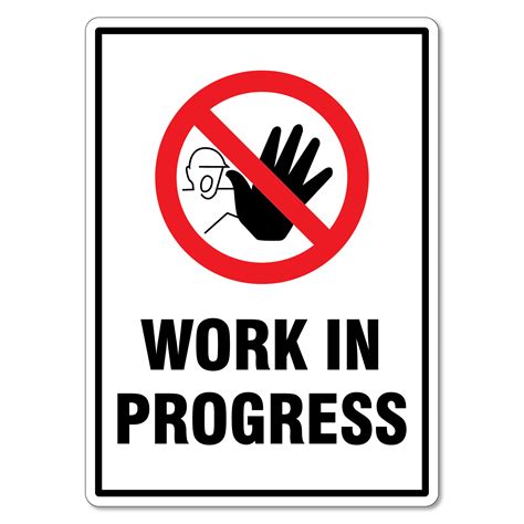 Image result for Work in Process Sign