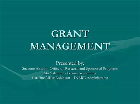 Image result for Grant Management Basic SS