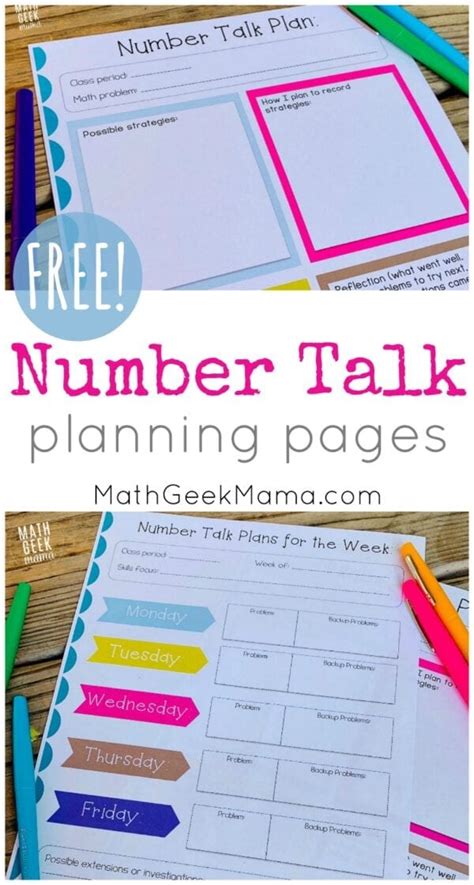 Image result for Number Talk Planner Examples