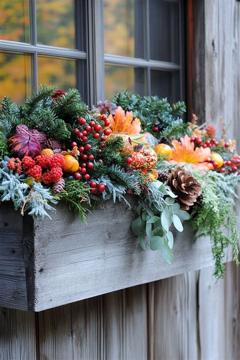 Image result for Fall Window Box Decorating
