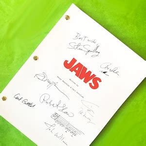 Image result for Writing Jaws Script