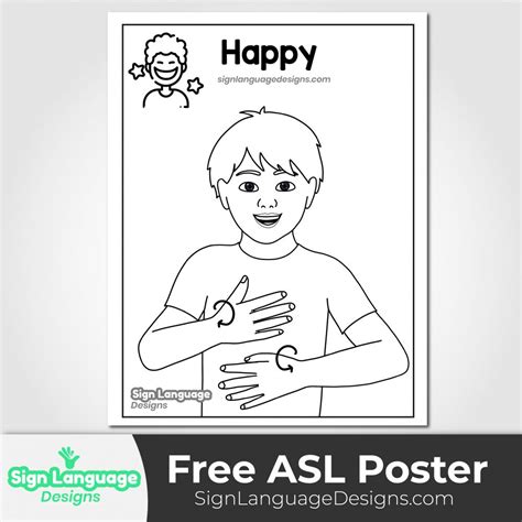 Image result for Sign Language Words Happy