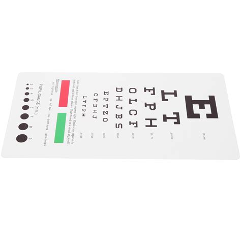 Vision Test Chart Dual Sided Eye Chart Test Eye Chart Testing Eye Chart ...