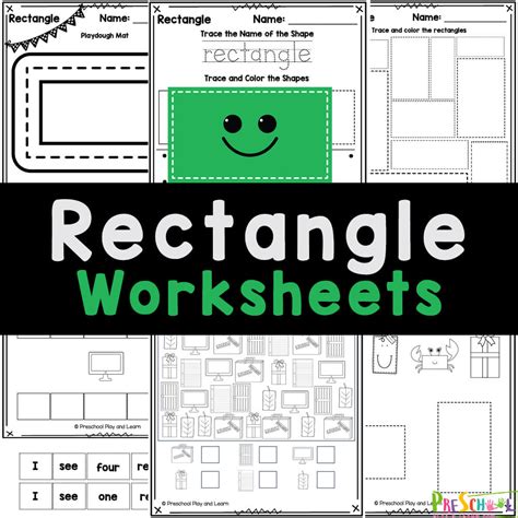 Image result for Rectangle Shape Worksheet