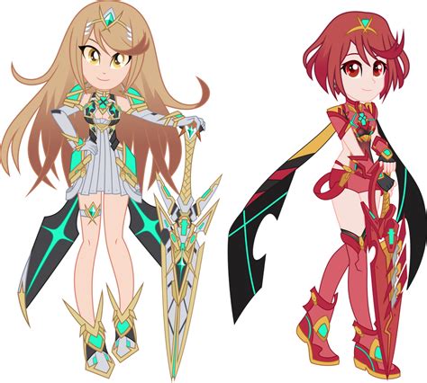 Image result for Pyra X Mythra deviantART