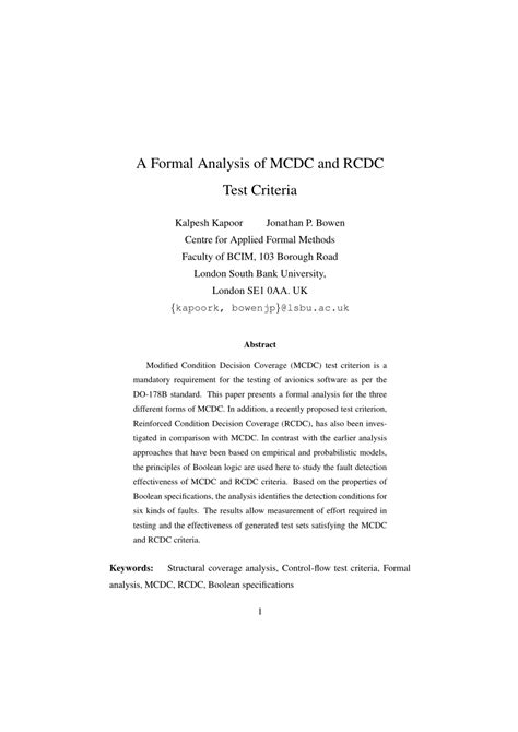 Image result for Mcdc Coverage Examples