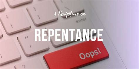 3 Scriptures on Repentance - Haven Fellowship Church - Conyers