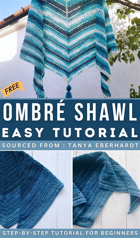 Image result for Crochet Ombre Rectangular Shawl Pattern