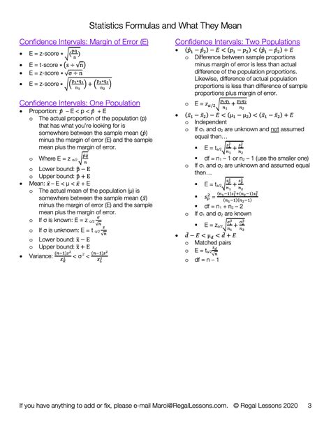 Image result for Statistics. All Formulas