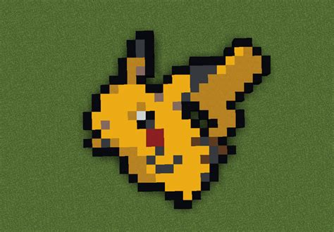 Image result for Minecraft Pixel Tutorial How to Build Pikachu Part 2 Pokemon