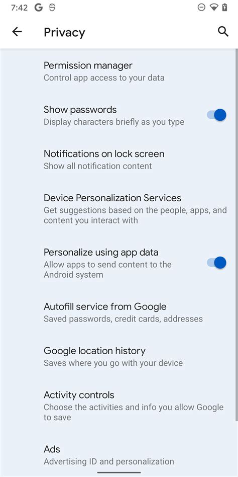 Image result for Android 12 Settings Screen