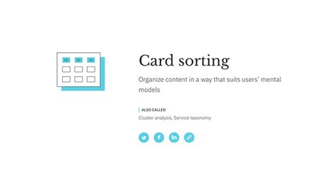 Image result for Card Sorting Design Model