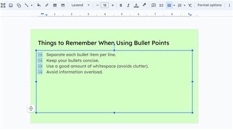 Image result for How to Add Bullets in Google Slides