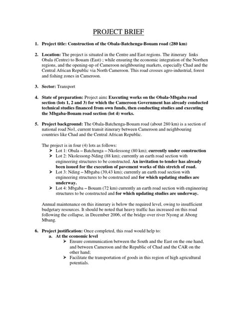 Image result for Sample Construction Project Brief