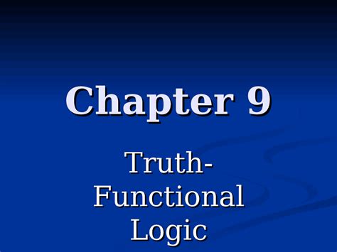 Image result for Truth-Functional Logic