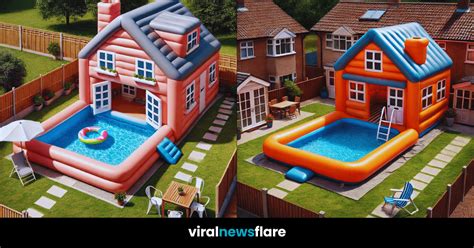 Image result for Doll House Inflatable Pool