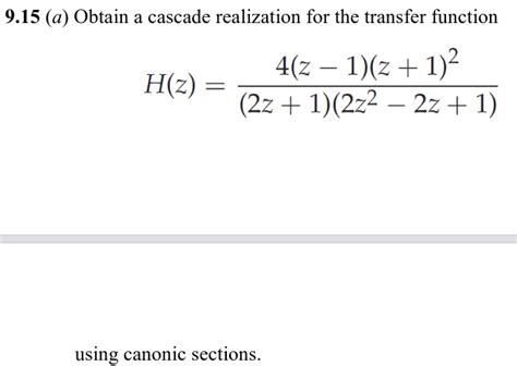 Image result for Solved Problem in Cascade Realization
