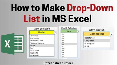 Image result for Drop Down List Excel Tutorial