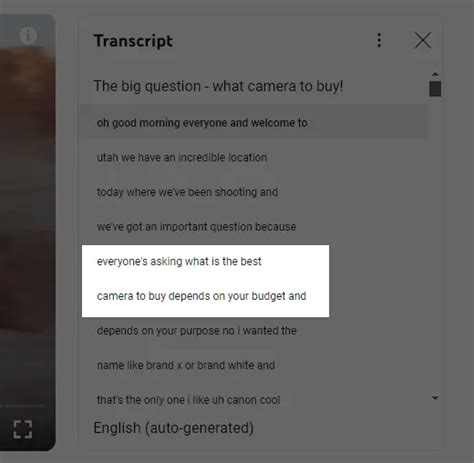 Image result for GoogleVideo Transcript