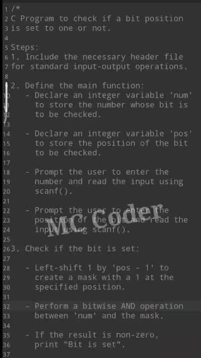 Image result for Check Bit HackerRank Solution in C