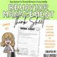 Image result for Think Sheet Behavior Management