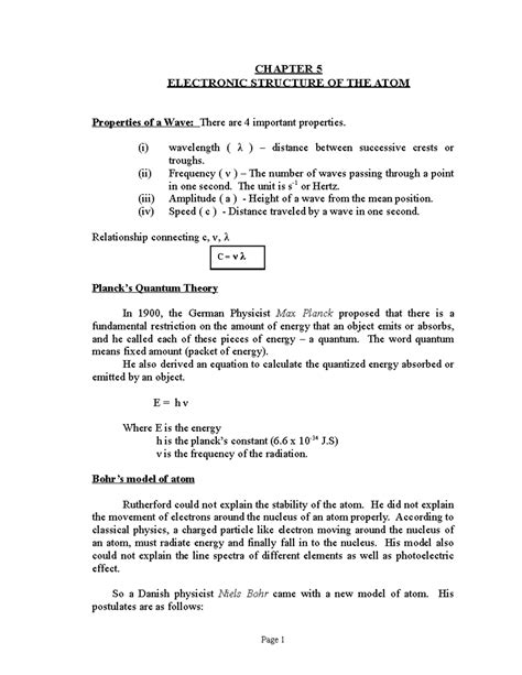 Image result for General Chemistry Freshman Course Chapter 5